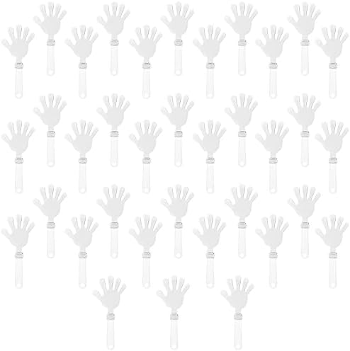 Amazon.com: ZCYSRLQIN 36 Pcs White Hand Clappers 7.5 Inch Clappers ...