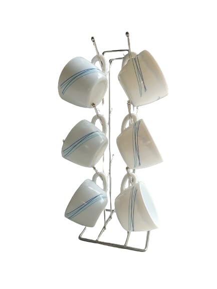 WONDERVILE Stainless Steel Cup Stand for 12 Cups - Chrome Finish ...