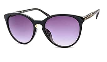 Buy Stacle Designer Temple Cateye Women's Sunglasses (Black Frame ...