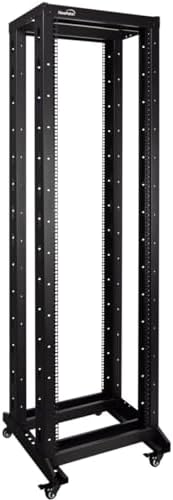 Amazon.com: NavePoint 42U 4 Post Server Rack – Open Frame Rack for 19 Inch Equipment, Adjustable ...