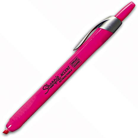Amazon.com : Sharpie Pen-Style Retractable Highlighters, 12 Fluorescent ...