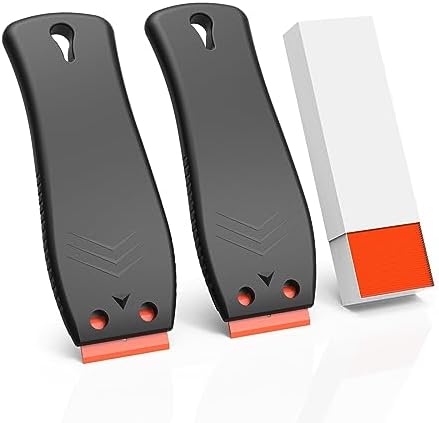 EHDIS Plastic Scraper with 100 Plastic Razor Blade, Scraper with Bigger ...