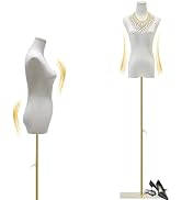 Amazon.com: Female Mannequin Torso, 47"-82" Height Adjustable Dress ...