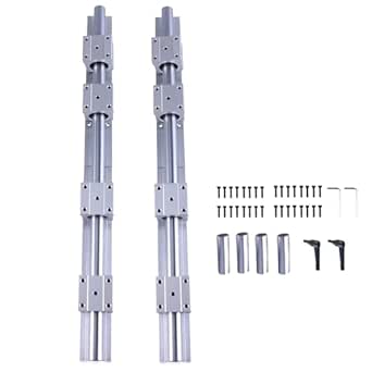 BEVDICNC SBR20-2500mm Linear Rail Kits with 2pcs SBR20 1500mm+ 2pcs ...