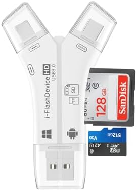 Amazon.com: 4-in-1 USB 3.0 SD/Micro SD Card Reader for iPhone, iPad ...