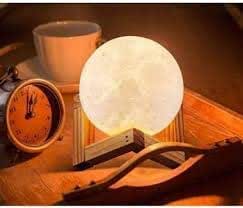 Buy Starflux 3D 7 Color Changing Moon Night Rechargeable Lamp with ...