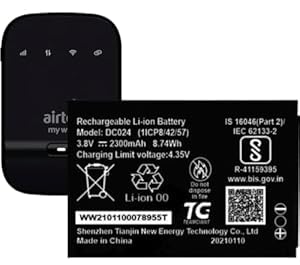 ANKODA DC024 Replacement Battery Compatible for Airtel 4G Hotspot/My ...