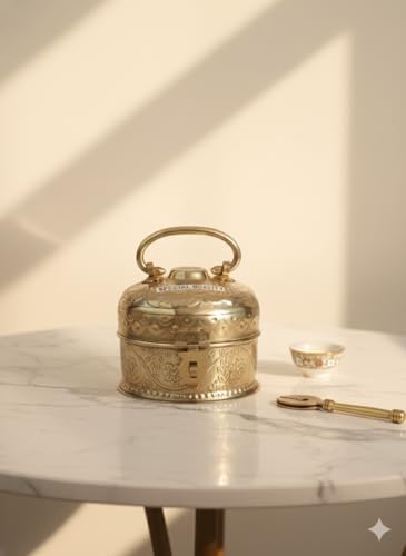 Buy Premium Handcrafted Ventage Brass Pandan Supari Box, (Large Size ...