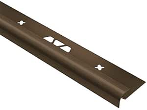 Amazon.com: Schluter VINPRO-RO Tile Edging Trim (5/32", Brushed Bronze ...