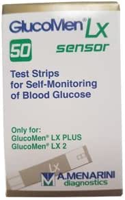 GLUCOMEN LX SENSOR GLUCOSE TEST STRIPS - 50 : Amazon.co.uk: Health ...