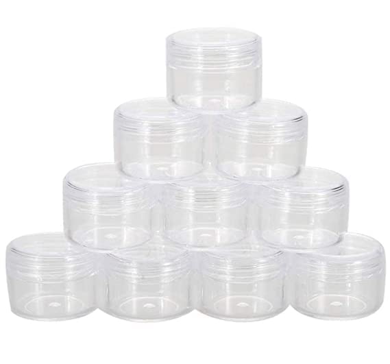 pmw - 24Pcs 10g/ml Cosmetic Empty Jar Pot Eyeshadow Makeup Face Cream ...