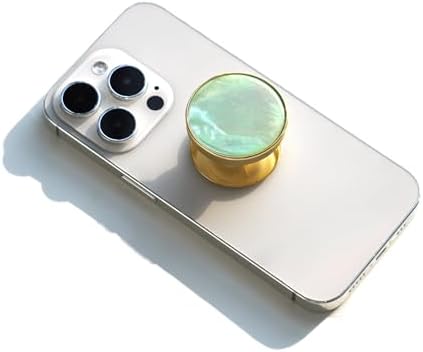 Amazon.com: Cute Natural Abalone Shell Round Design Foldable Phone ...