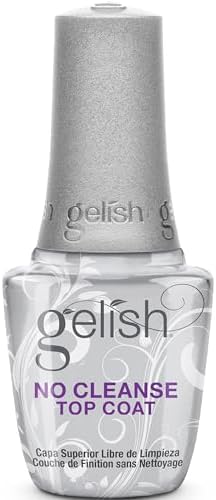 Amazon.com: Gelish No-Cleanse Top Coat – 15ml No Wipe High-Gloss Finish ...