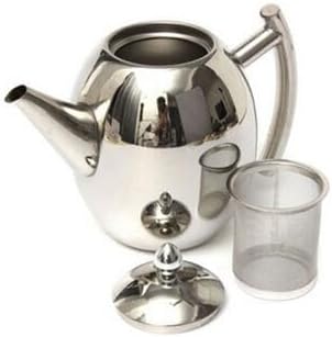 Stainless Steel Teapot Set with Infuser Strainer, Durable and Sturdy ...