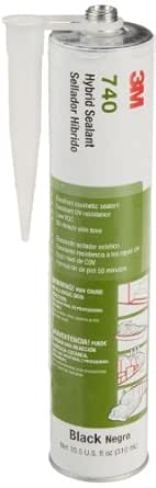 3M Hybrid Sealant 740 Black, 310 mL Cartridge, (Pack of 1): Industrial ...