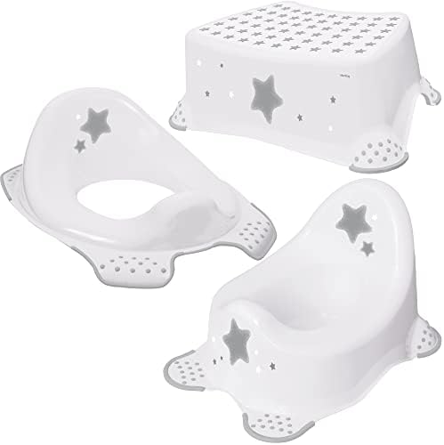 Babycurls Toilet Training Potty Set Includes Kids Non Slip Up Step ...