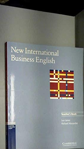 Amazon.com: New International Business English Teacher's book ...