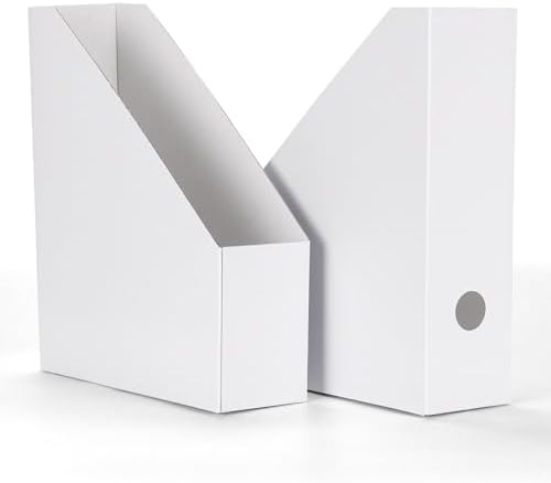 Amazon.com: Simple Houseware White Magazine File Holder Organizer Box ...