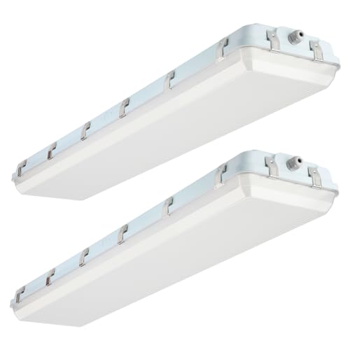 DAKASON 4FT LED Vapor Tight Light, 4-Foot Vapor Proof Light Fixture 120 ...