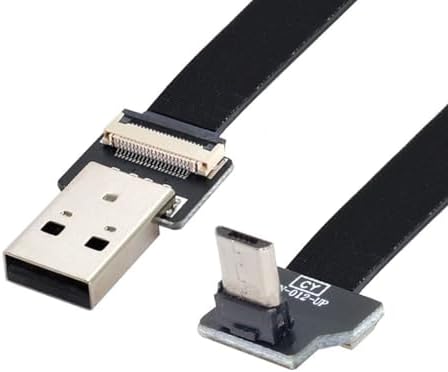 Amazon.com: Permanent Ribbon Micro USB Cable FPV Flat Slim Thin Ribbon ...