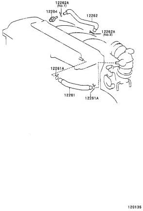 Amazon.com: Toyota 12261-22040 Ventilation Hose : Automotive