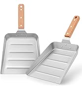 Amazon.com: Griddle Scoop (2 Pcs), Joyfair Large Metal Spatula Burger ...