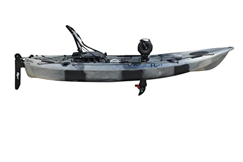 Riot Kayaks Mako 10 Fishing Kayak with Pedal Drive, Camo - Yakassault.com