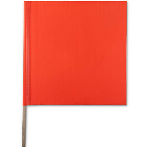 Snapklik.com : 18 Inch X 18 Inch Orange Safety Flag Caution Flags For ...