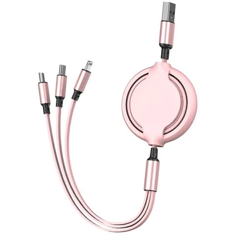 3 in 1 data cable fast charging-Pink : Amazon.in: Computers & Accessories