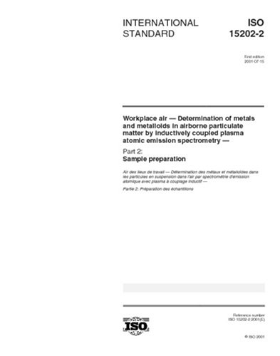 ISO 15202-2:2001, Workplace air - Determination of metals and ...