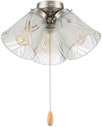 Aspen Creative 22011-3, Three-Light Ceiling Fan Light Kit with Pull ...