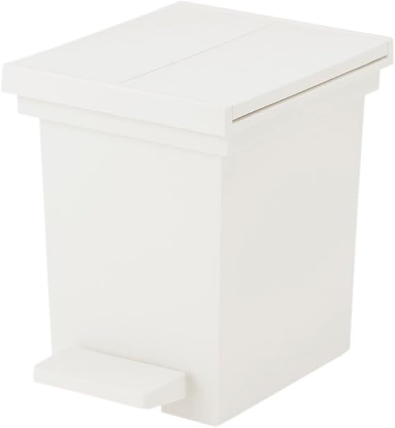 Amazon｜[ケユカ] KEYUCA 両開きダストボックス SS（3.6L）ホワイト ゴミ箱 袋が見えない 省スペース シンク下ふた付き ペダル式｜フタ付きゴミ箱 オンライン通販