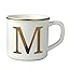 Miicol Ceramic Coffee Mug 16 oz / 455 ml, Monogram Coffee Cup, Golden ...