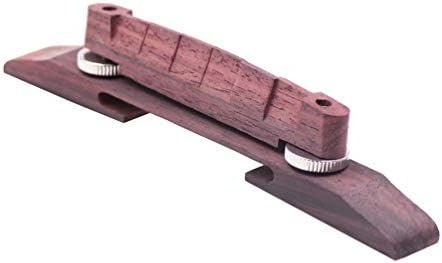 Amazon.com: DISENS 6 String Archtop Bridge Adjustable Rosewood Jazz Guitar Bridges Compensated ...