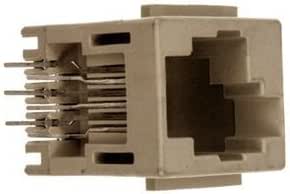 Amazon.com: Modular Connectors / Ethernet Connectors 6 POS RJ25 TOP ...