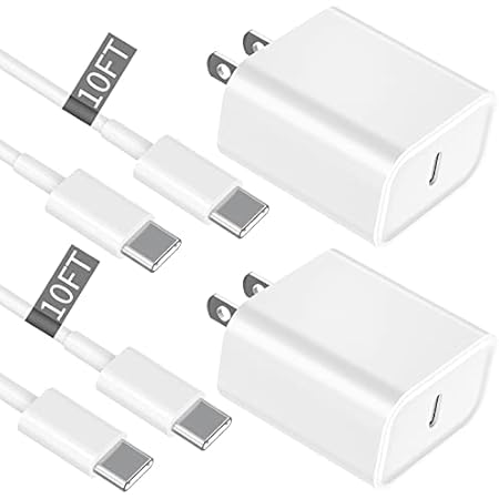 Amazon.com: iPad Pro Charger Block, 2Pack 20W USB C Fast Charging and ...