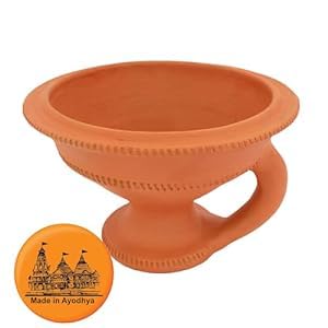 Desi Handmade Natural Clay Dhoop Loban Dani/Dhuni Burner Holder/Pot ...