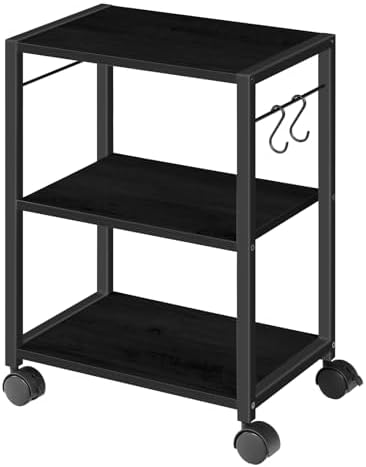 Amazon.com: Halter Printer Stand, Rolling Home Office Printer Stand ...