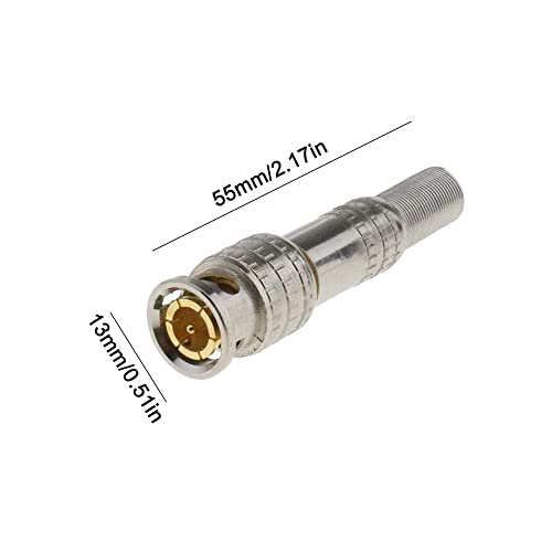 SMARTECH Solderless Bnc Male Screw Connector – Coaxial Socket Adapter – Set Of 10 – BigaMart