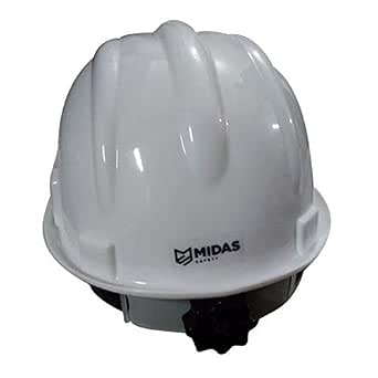 Midas Plastic Safety Helmet White : Amazon.in: Industrial & Scientific