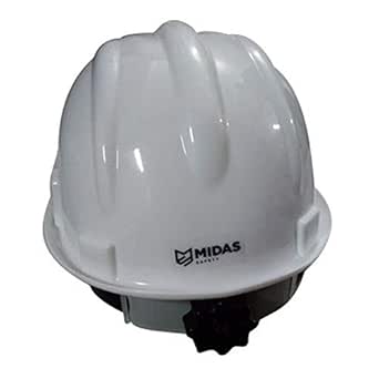 Midas Plastic Safety Helmet White : Amazon.in: Industrial & Scientific