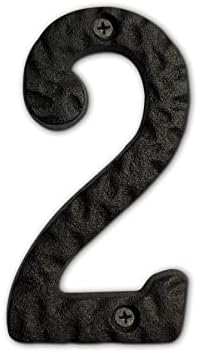 Amazon.com: Cobata 4 inch Cast Iron Mailbox Numbers - Screw In & Hammer ...