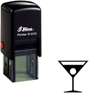 Amazon.com : Stampolo Martini Glass No.1 Loyalty Card Pre Ink ...