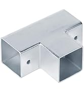 12 PCS 1" X 1" Square Tube Fittings-2 Way Connector, L Shape Square ...