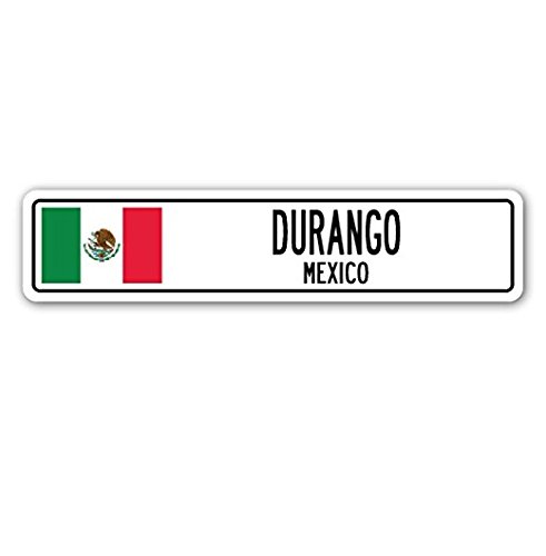 Buy Durango, Mexico Street Sign Sticker 8'' Long Mexican City Country ...