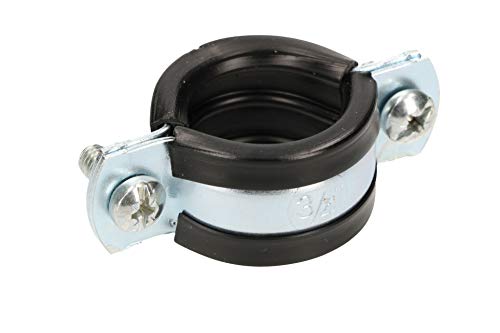 KOTARBAU Set of 10 Pipe Clamps 3/4 Inch with Rubber Insert Vibration ...