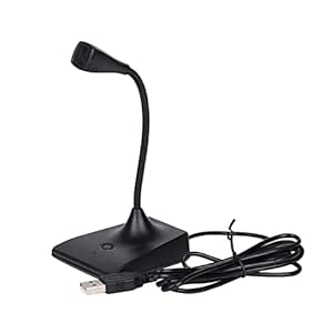 CHENZILIN USB Mic Stereo-Audio Wired Mini External Microphone for Desk ...