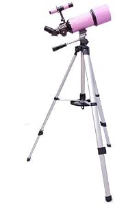 Pink TwinStar AstroMark 80mm Dual Tripod Refractor Telescope : Amazon ...
