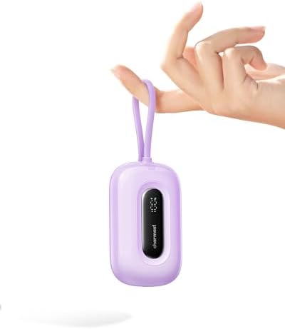 Amazon.com: Charmast Small Portable Charger with Built in Cable (Removable), Compact Power Bank ...