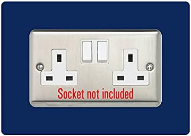 ewolds Double Socket Surround, square acrylic back panel finger plate ...
